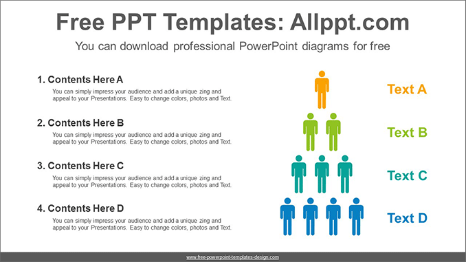 People Icon pyramid PowerPoint Diagram Template - Slidesgo templates
