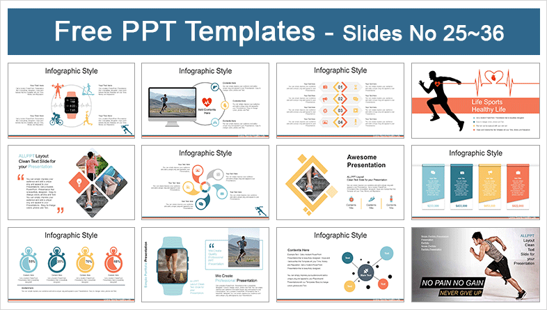 People Running PowerPoint Templates - Slidesgo templates