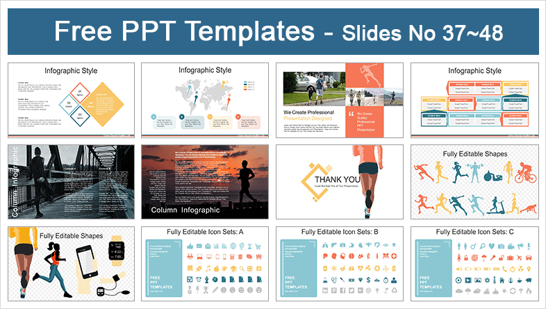People Running PowerPoint Templates - Slidesgo templates