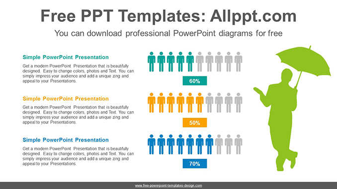 People icon chart PowerPoint Diagram - Slidesgo templates