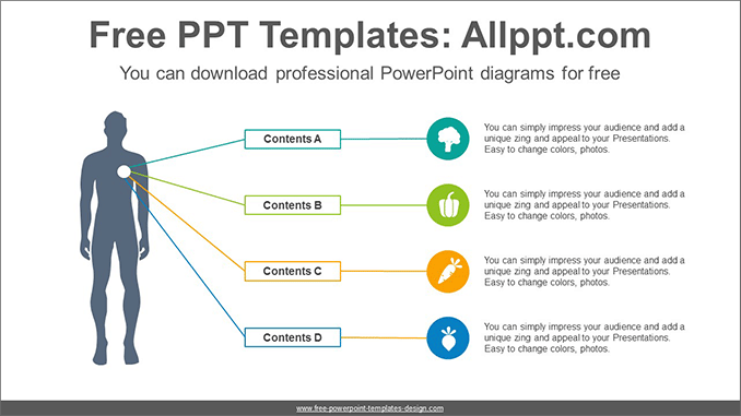 People silhouette PowerPoint Diagram Template - Powerpoint and google ...