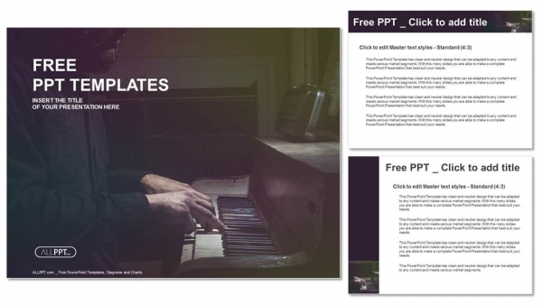 Pianist musician piano music playing PowerPoint Templates - Powerpoint ...