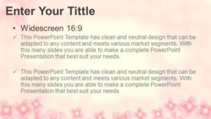 Pink Floral Abstract PPT Templates - Slidesgo templates