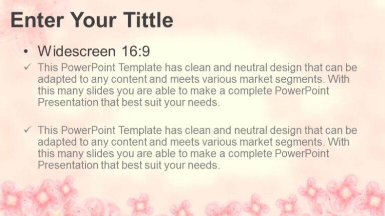 Pink Floral Abstract PPT Templates - Slidesgo templates