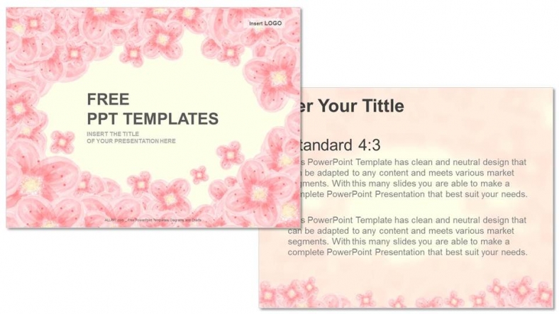 Pink Floral Abstract PPT Templates - Slidesgo templates