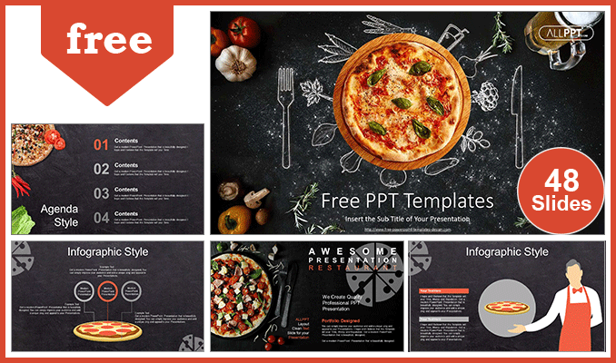 Pizza Powerpoint templates and Google Slides themes -Slidego