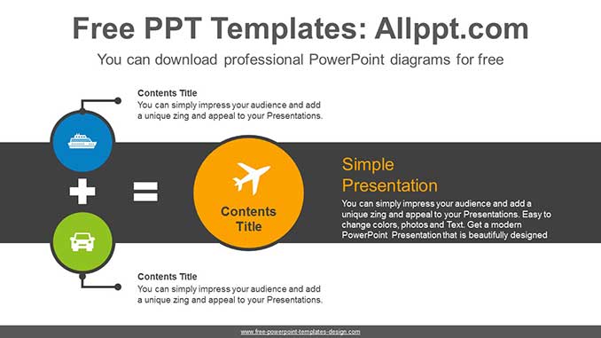 Plus-Sign Arithmetic PowerPoint Diagram - Powerpoint and google slides ...