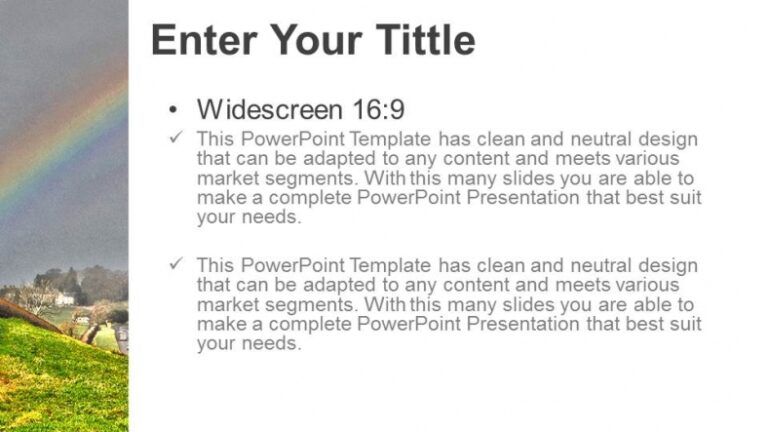 Rainbow-Nature PowerPoint Templates - Slidesgo templates