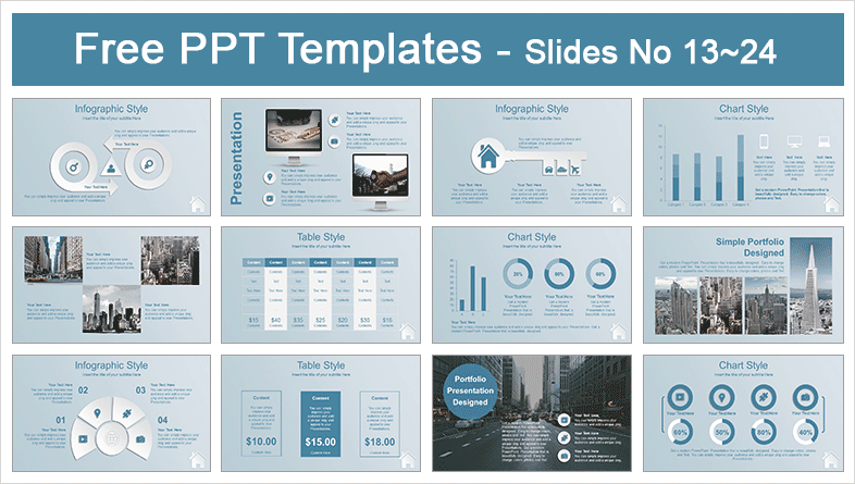 Real Estate House Ions PowerPoint Template - Powerpoint and google ...