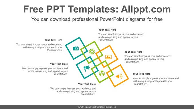 Rectangular Chain PowerPoint Diagram - Slidesgo templates Rectangular Chain PowerPoint Diagram - Slidesgo templates