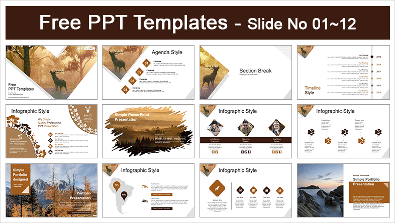 Red Deer PowerPoint Templates - Powerpoint and google slides Saveslides ...