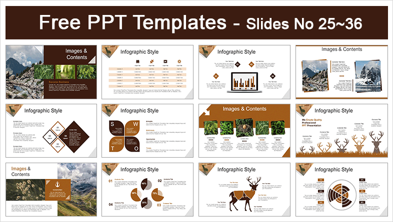 Red Deer PowerPoint Templates - Powerpoint and google slides Saveslides ...