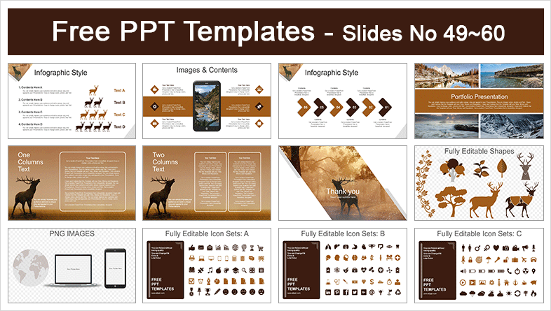 Red Deer PowerPoint Templates - Powerpoint and google slides Saveslides ...