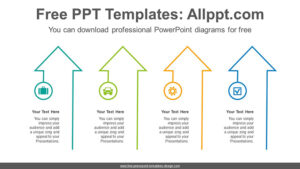 Rising line arrow PowerPoint Diagram Template - Slidesgo templates
