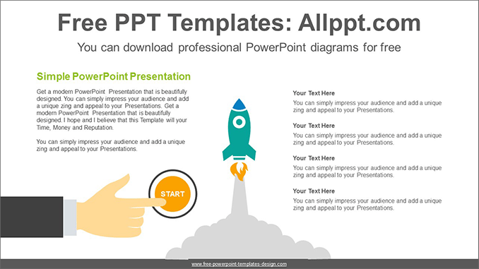 Rocket launch PowerPoint Diagram Template - Slidesgo templates
