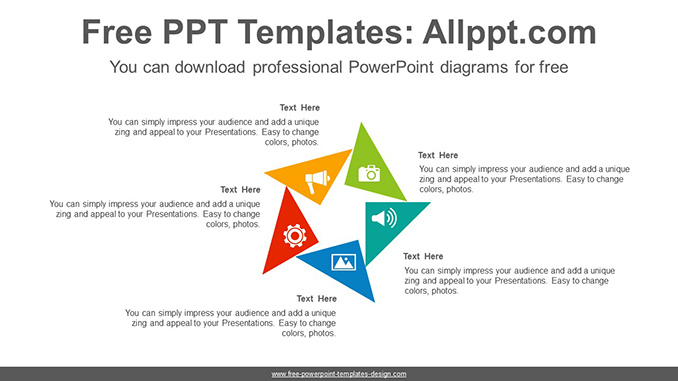 Rotation triangle PowerPoint Diagram Template - Slidesgo templates