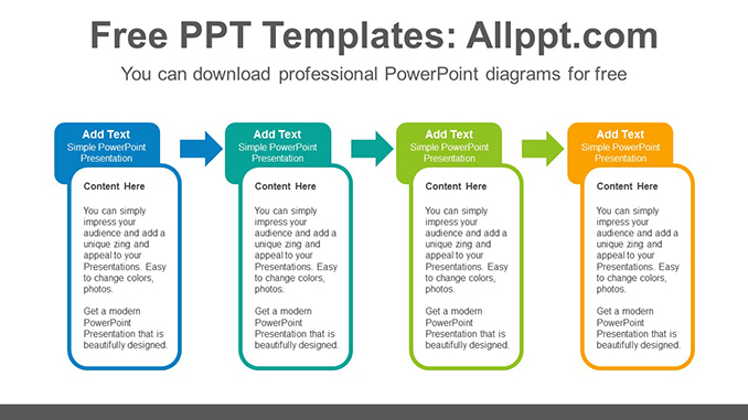 Rounded rectangle banner PowerPoint Diagram Template - Powerpoint and ...