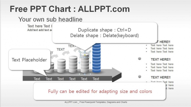 Rising Bar Graph PPT Charts - Powerpoint and google slides Saveslides ...