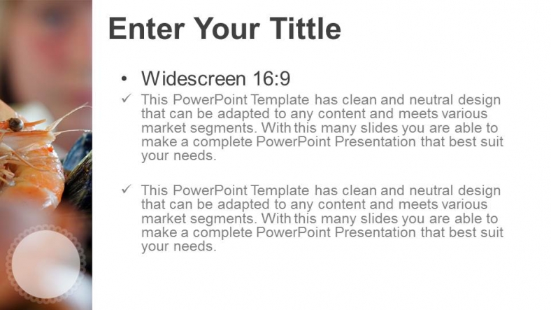 Seafood Appetizer-Food PowerPoint Templates - Slidesgo templates
