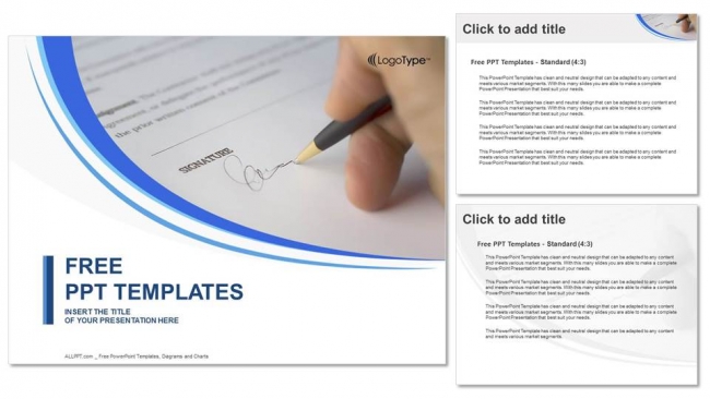 Signing a Document PowerPoint Templates - Slidesgo templates