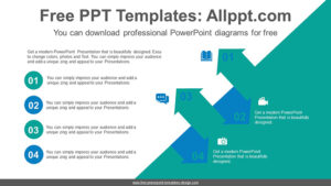 Slope symmetrical arrows PowerPoint Diagram Template - Slidesgo templates