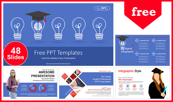 Smart Graduation Hat PowerPoint Templates - Slidesgo templates