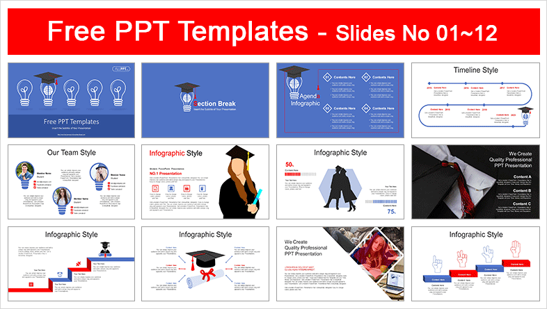 Smart Graduation Hat PowerPoint Templates - Slidesgo templates