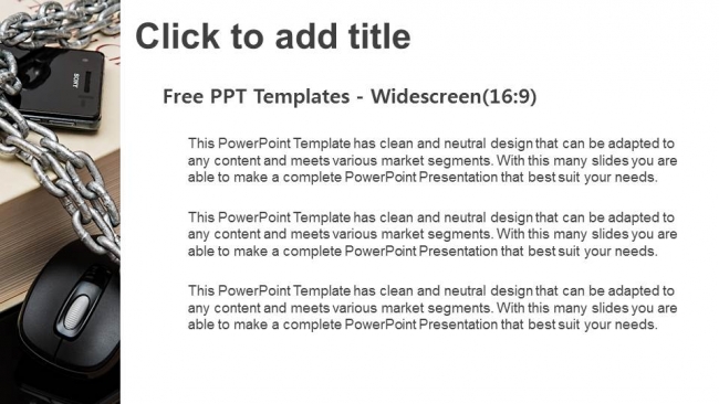 Smart phone with Chains PowerPoint Templates - Slidesgo templates Smart phone with Chains PowerPoint Templates - Slidesgo templates