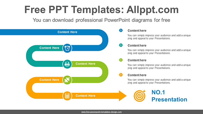 Snake Wave Arrow PowerPoint Diagram - Slidesgo templates Snake Wave Arrow PowerPoint Diagram - Slidesgo templates