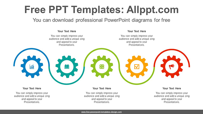 Snake Wave Gear PowerPoint Diagram - Slidesgo templates