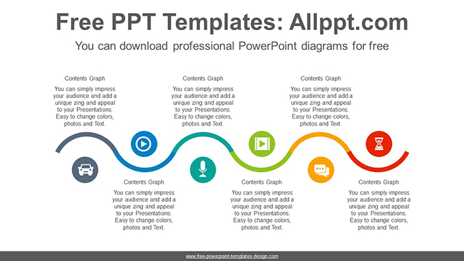 Snake wave PowerPoint Diagram Template - Powerpoint and google slides ...