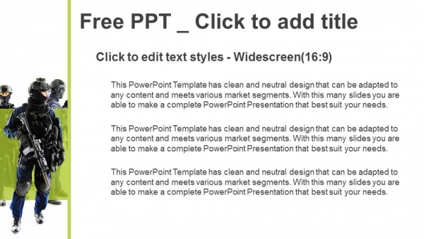 Special weapons and tactics team PowerPoint Templates - Powerpoint and ...