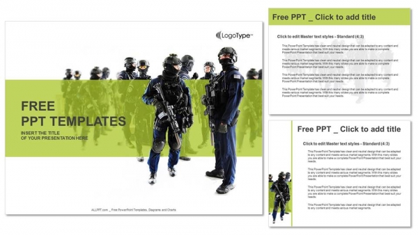 Special weapons and tactics team PowerPoint Templates - Slidesgo templates