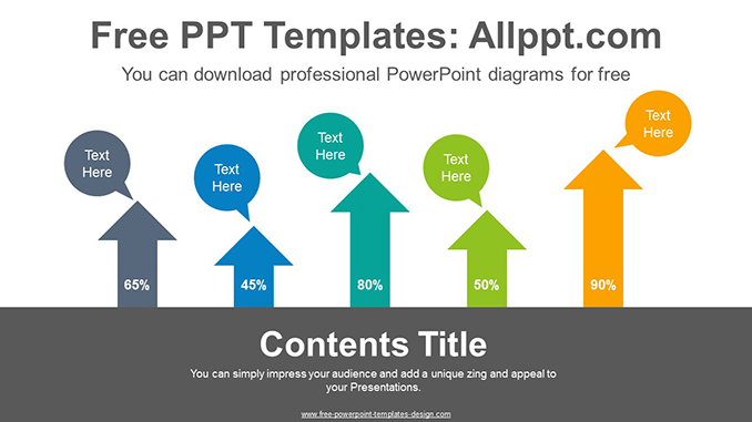 Stacked vertical arrows PowerPoint Diagram Template - Slidesgo templates
