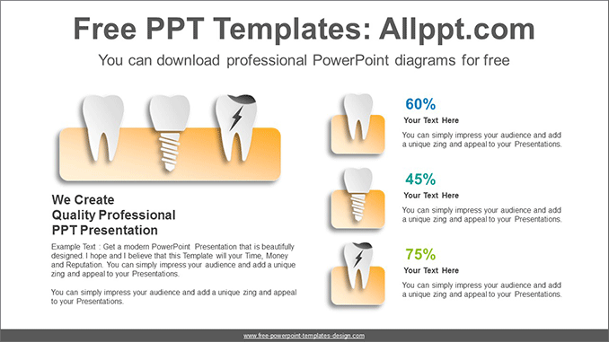 Stage tooth decay PowerPoint Diagram Template - Powerpoint and google ...