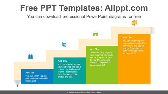Staircase pencil banner PowerPoint Diagram Template - Slidesgo templates Staircase pencil banner PowerPoint Diagram Template - Slidesgo templates
