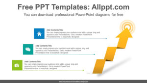 Stepped arrow PowerPoint Diagram Template - Slidesgo templates