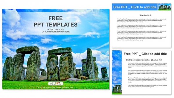 Stonehenge an ancient prehistoric stone monument PowerPoint - Slidesgo ...