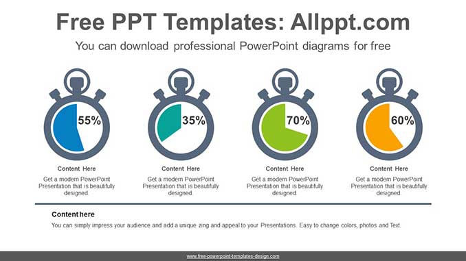 Stopwatch Pie Charts PowerPoint Diagram - Slidesgo templates Stopwatch Pie Charts PowerPoint Diagram - Slidesgo templates