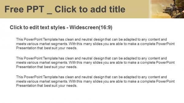 Submachine gun-Military PowerPoint Templates - Powerpoint and google ...