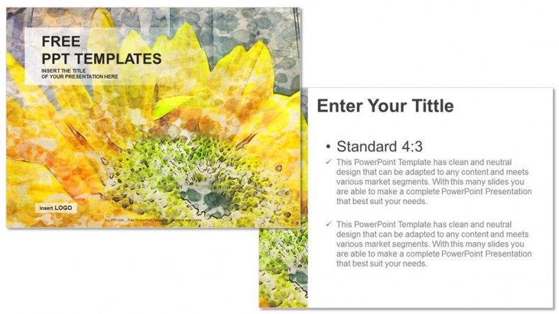 Sunflower Nature PPT Templates - Slidesgo templates Sunflower Nature PPT Templates - Slidesgo templates