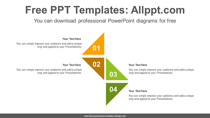 Symmetric triangle PowerPoint Diagram Template - Powerpoint and google ...