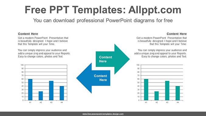 Symmetrical Arrow PowerPoint Diagram - Slidesgo templates Symmetrical Arrow PowerPoint Diagram - Slidesgo templates