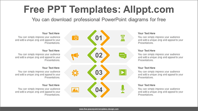 Symmetrical chevron banner PowerPoint Diagram Template - Slidesgo templates Symmetrical chevron banner PowerPoint Diagram Template - Slidesgo templates
