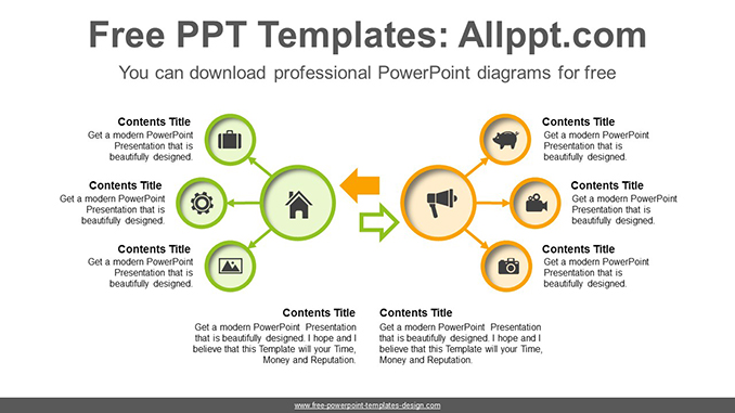 Symmetrical radial circles PowerPoint Diagram Template - Slidesgo templates Symmetrical radial circles PowerPoint Diagram Template - Slidesgo templates