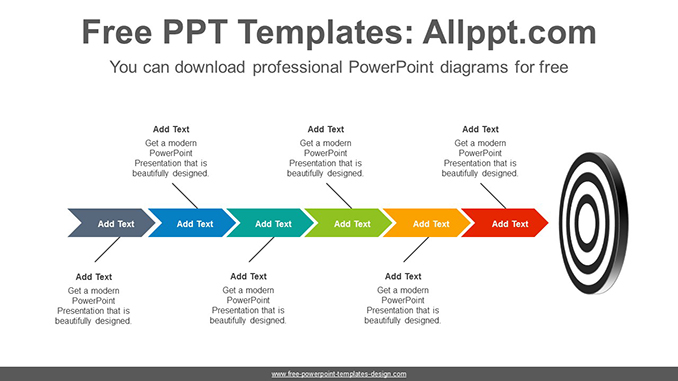 Targeting chevron arrow PowerPoint Diagram Template - Slidesgo templates Targeting chevron arrow PowerPoint Diagram Template - Slidesgo templates