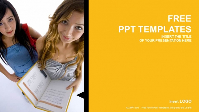 Teenage Students With Book-Education PowerPoint Templates - Slidesgo ...