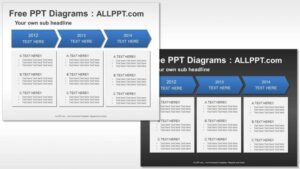 Text Box Flow PPT Diagrams - Slidesgo templates