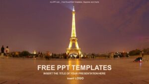 Eiffel Tower Powerpoint templates and Google Slides themes -Slidego