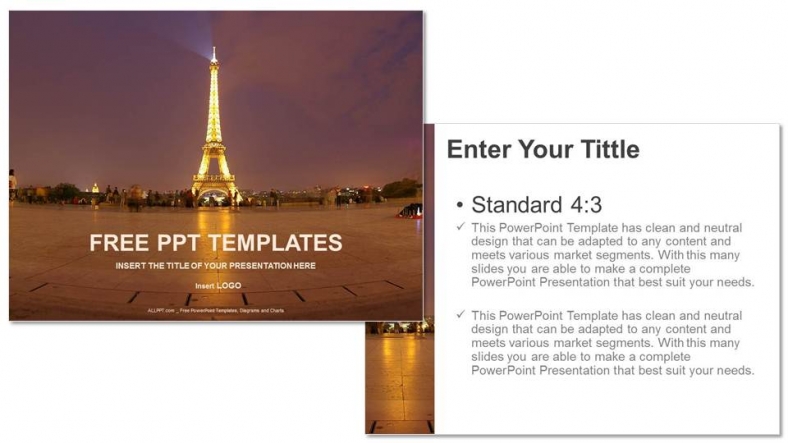 The Eiffel Tower-Recreation PowerPoint Templates - Slidesgo templates